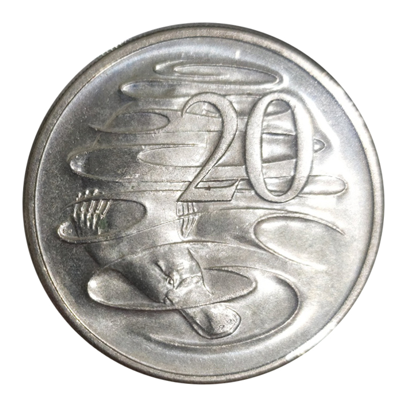 Australia 1981 Three A Half Claws Variety 20c Cents EF Coin By Australia 1981 Three A Half Claws Variety 20c Cents EF Coin By